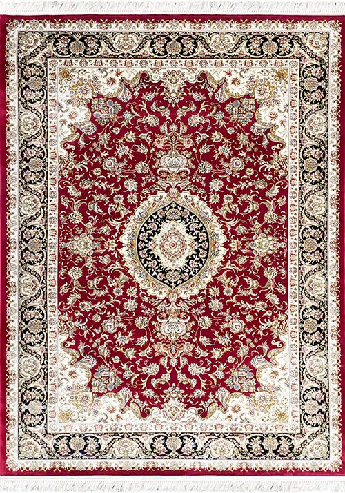Tabriz 004__D-Red Rug - Eurobel Rugs + Carpets